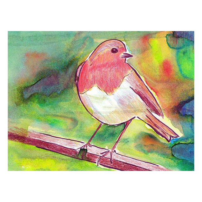 Robin Redbreast | Buy Wall Art Today | Art by Tina Lewis